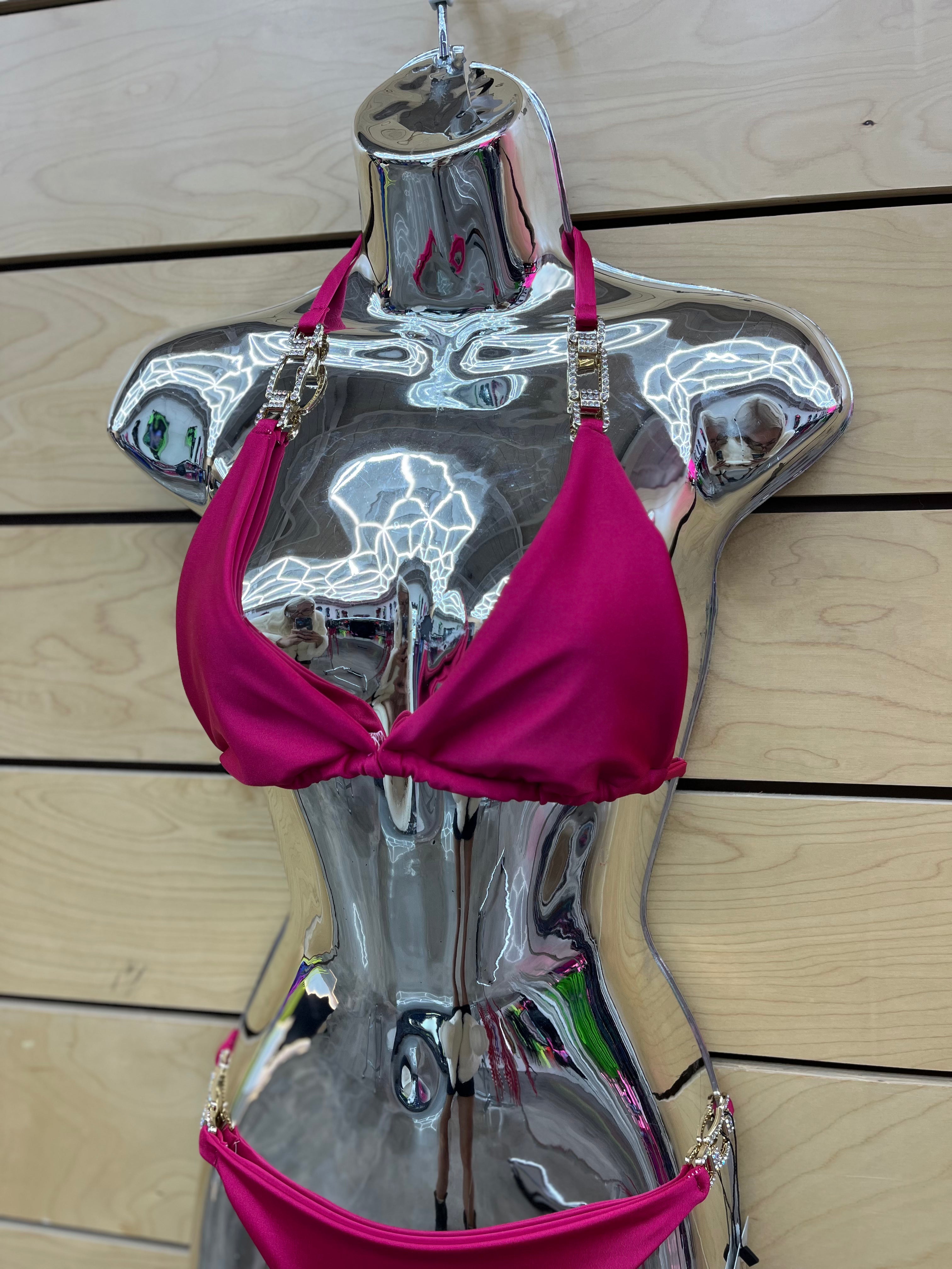 On Wednesdays We Wear Pink// Triangle Top - Demon Bikini – An Online ...