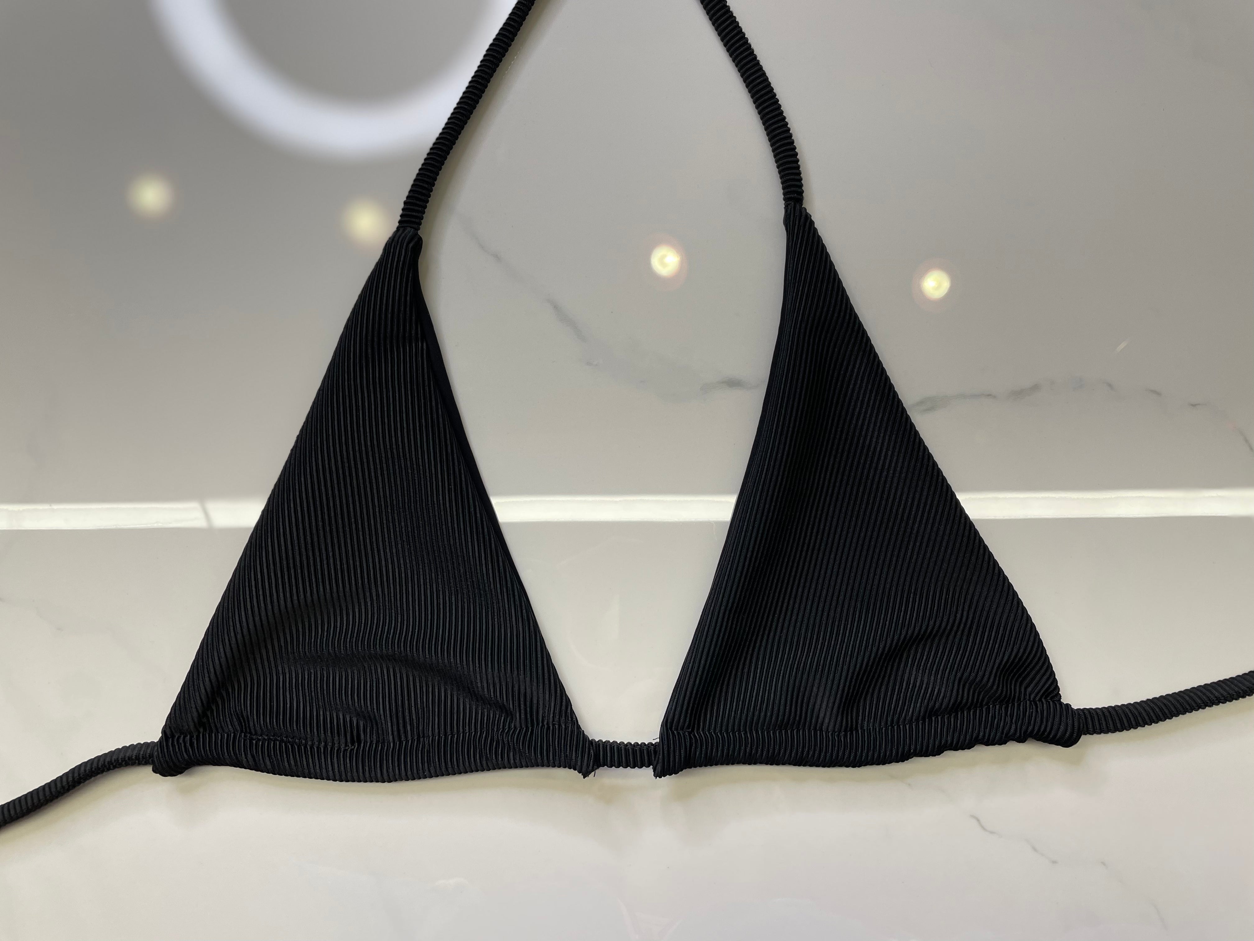 Demon Bikini - Black Widow // Triangle Top - Black With Thin Side ...